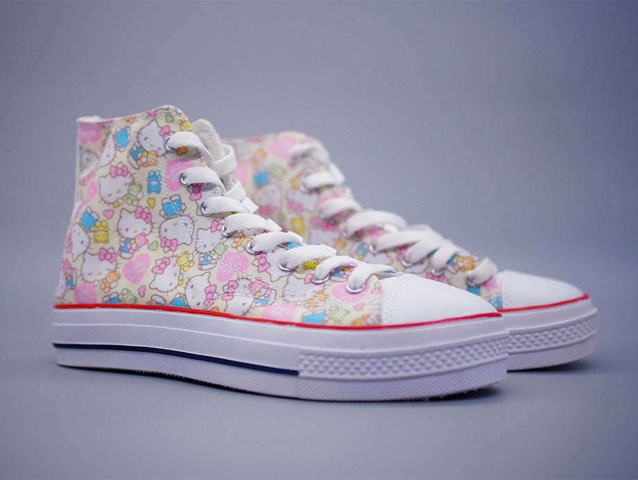 Hello Kitty High Top Canvas Sneakers - Hello Kitty | Anime X Sneakers ...