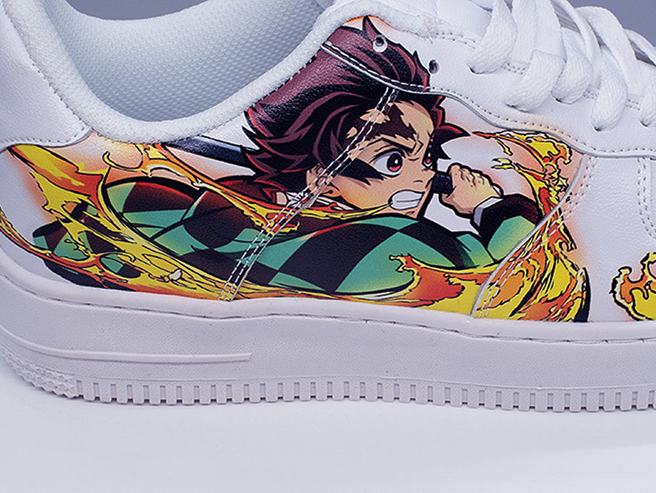 Tanjiro Kamado Low Top - Demon Slayer | Fire Breathing Edition |Anime ...